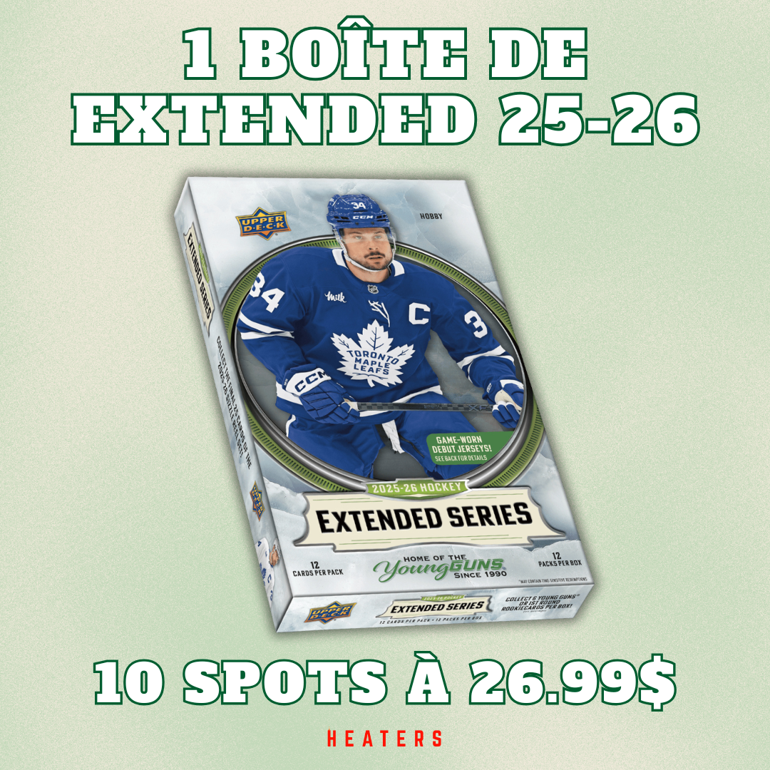 Break #EXT103 - 1 BOÎTE HOBBY DE EXTENDED SERIES 25-26 - ÉQUIPES ALÉAT ...